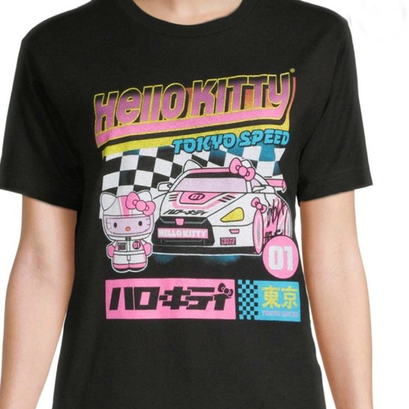 Hello Kitty | Tops | Hello Kitty Tokyo Speed Womens Tshirt With Hello ...